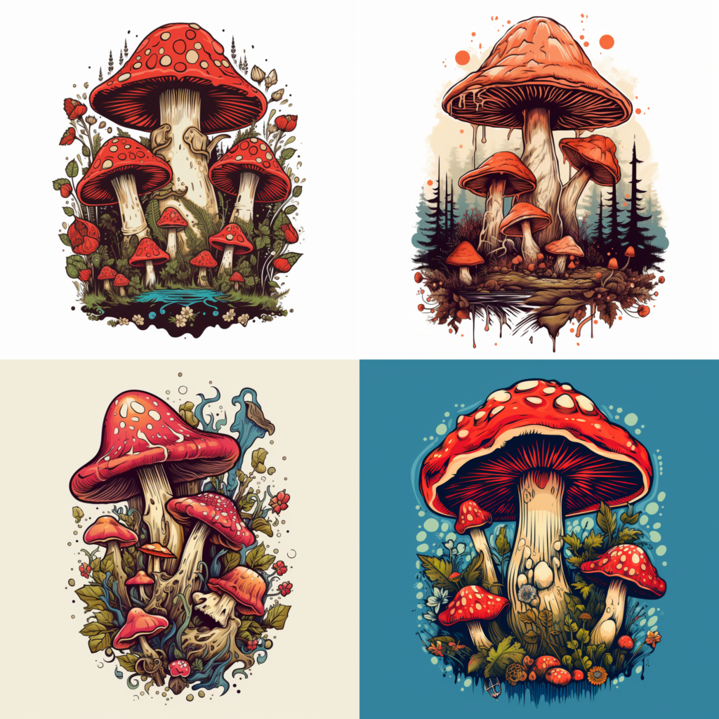 Mushroom Tattoo - The Bridge Tattoo Designs