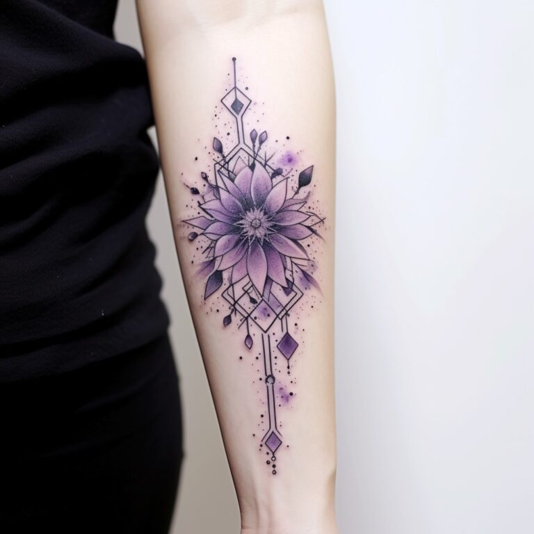 Violet Flower Tattoo Designs, Meaning, Placement Ideas – The Bridge ...