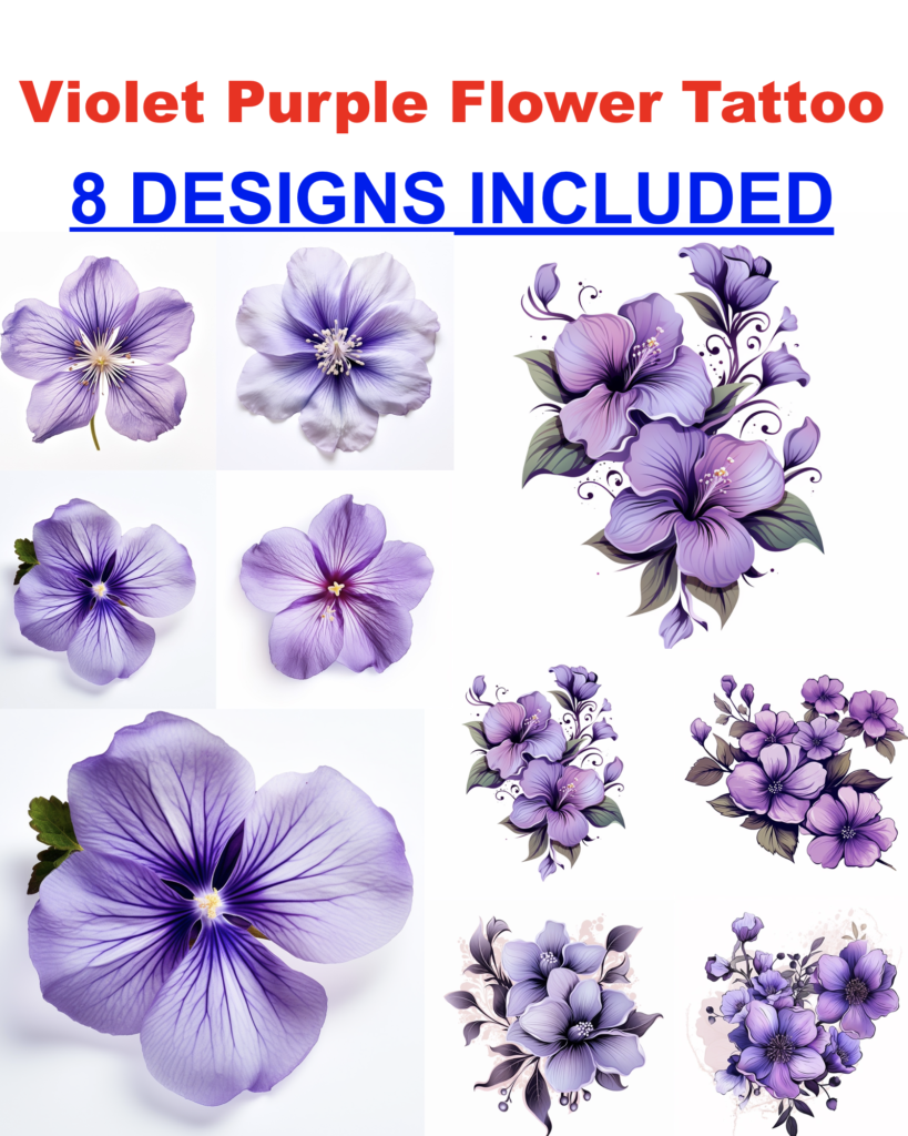 Violet Flower Tattoo Designs, Meaning, Placement Ideas – The Bridge ...