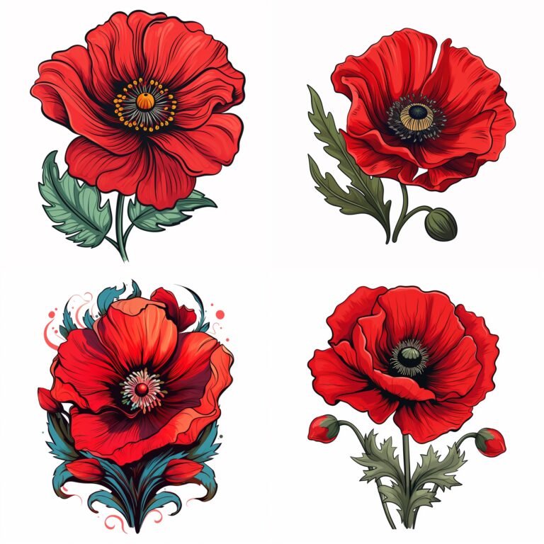 Red Poppy Tattoo – The Bridge Tattoo Designs