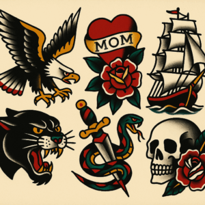 American Traditional Tattoo Style – The Bridge Tattoo Designs
